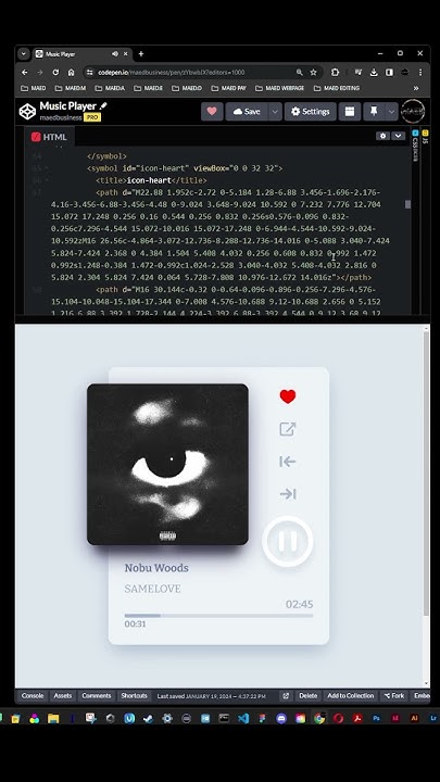 Code With Me: 🎶 Crafting a Music Player using HTML, CSS, and JavaScript ...