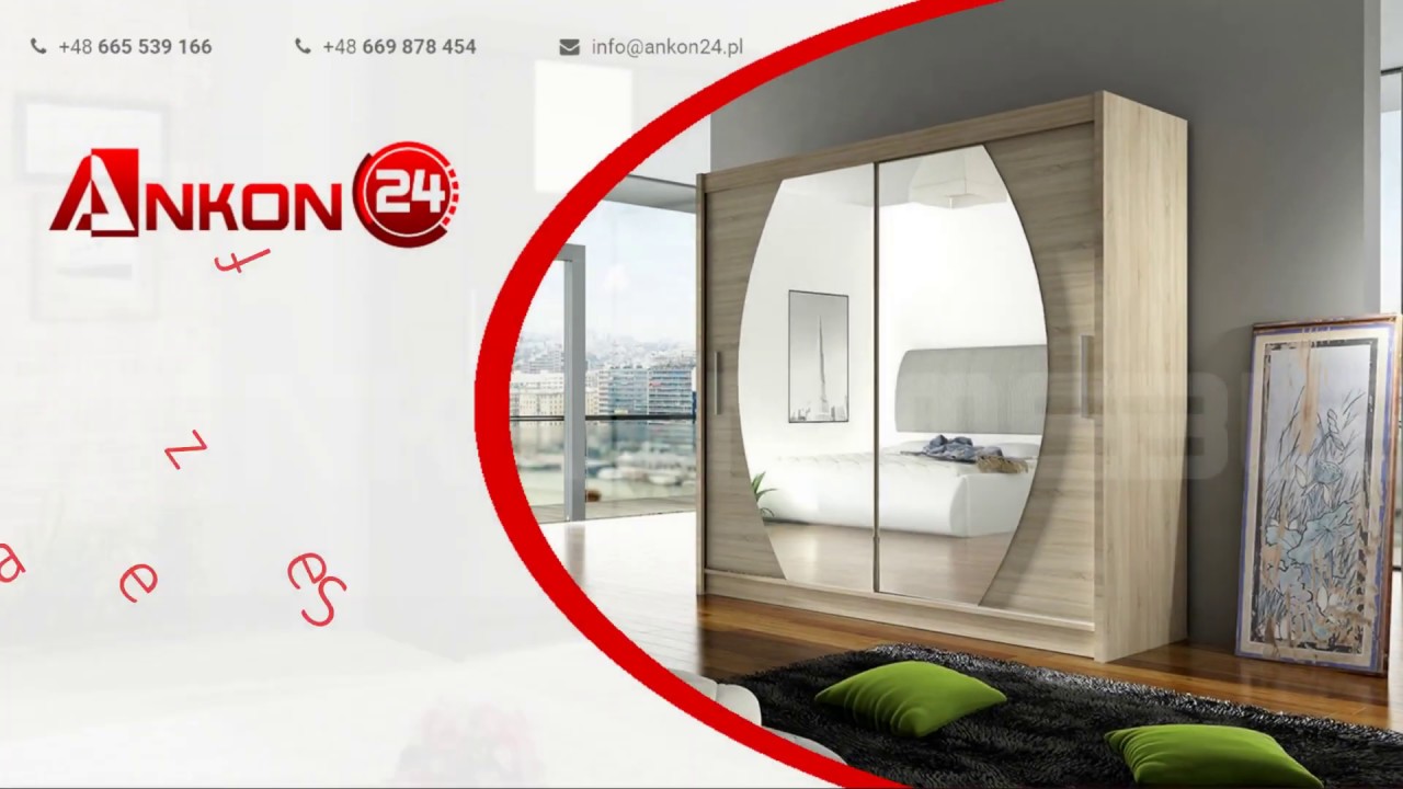 Szafy przesuwne Osiny Ankon Meble Piotr Stempin - YouTube