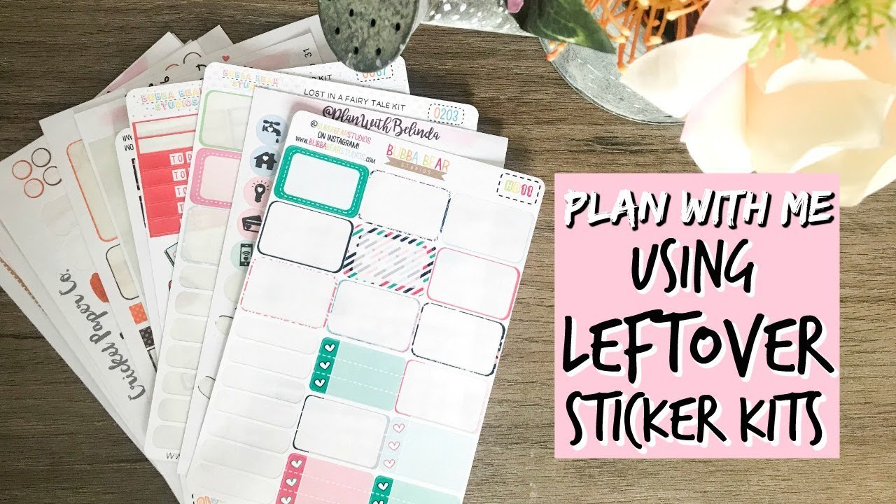PLAN WITH ME: USING LEFTOVER STICKER KITS | JESSICA SANCHEZ - YouTube