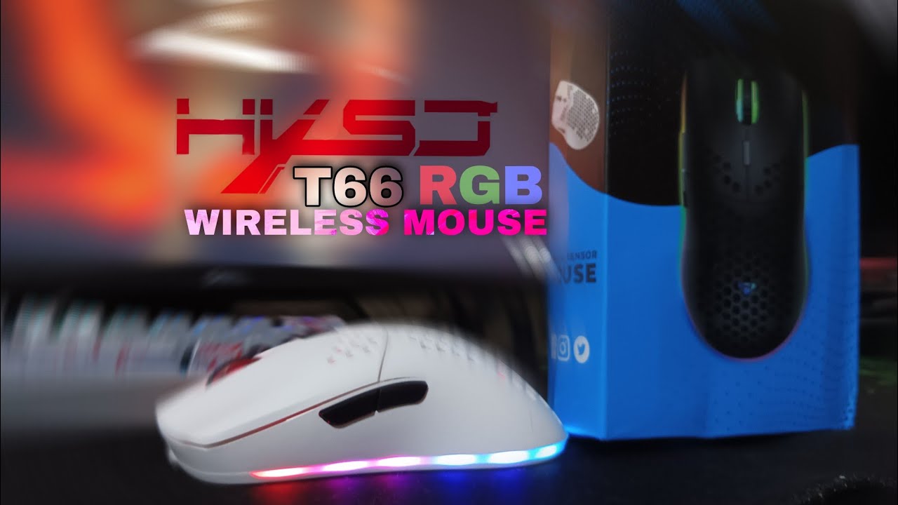 HXSJ T66 wireless 2.4G (gaming?) mouse RGB - YouTube