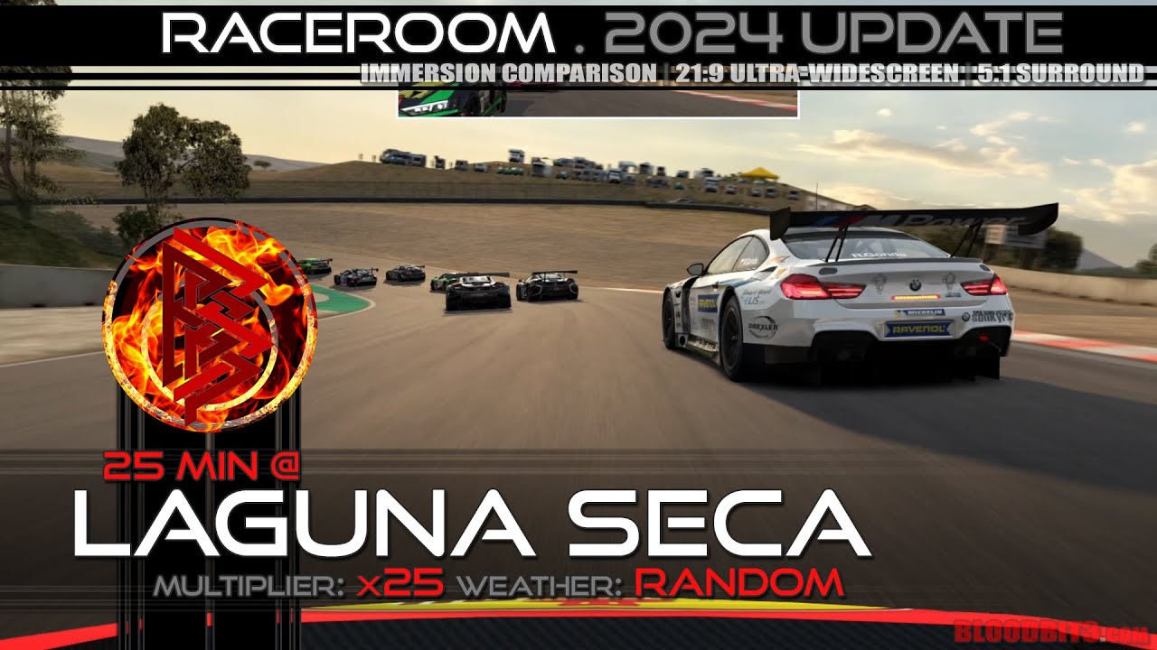 25 Min Race @ Laguna Seca - x24 Time Multiplier: RACEROOM.2024 UPDATE ...