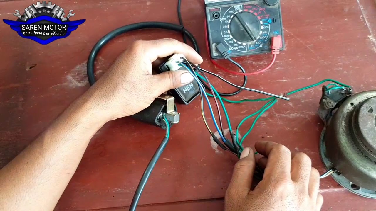 Learn repair light system motor C100 សារីចាស់ - YouTube