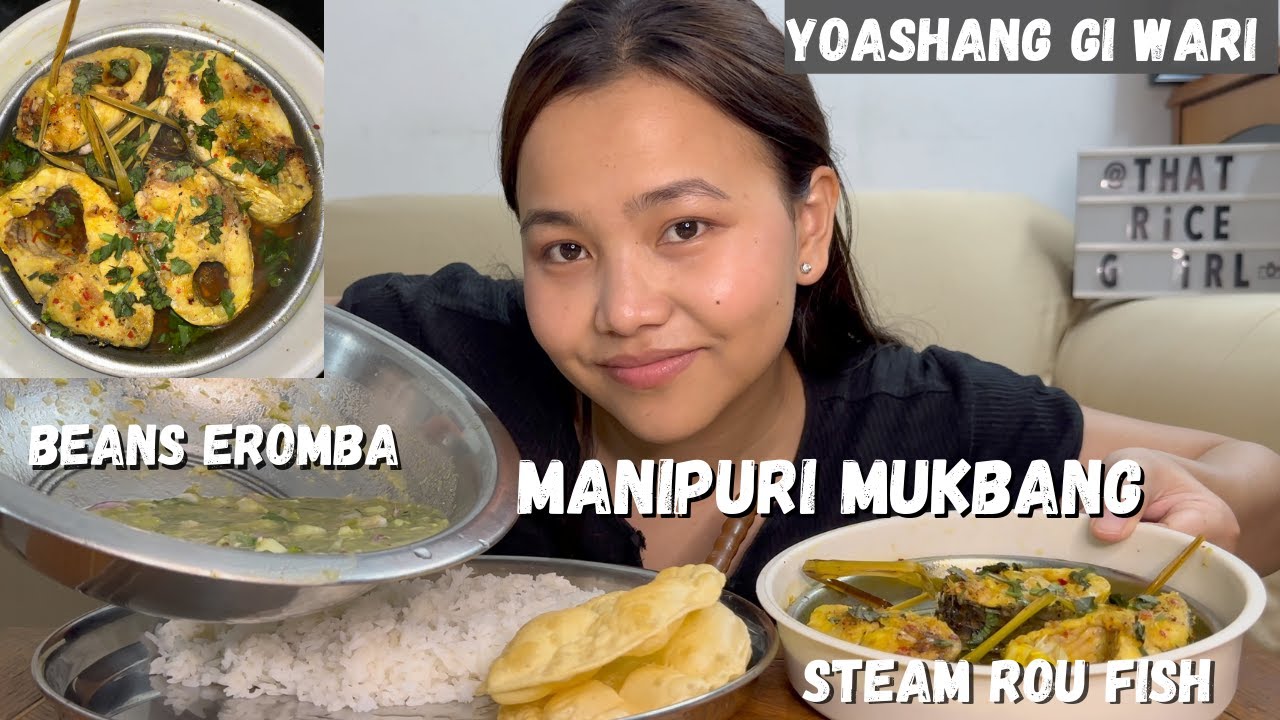 STEAM ROU FISH WITH EROMBA, PAPAD AND RICE|| MANIPURI HEALTHY DINNER ...