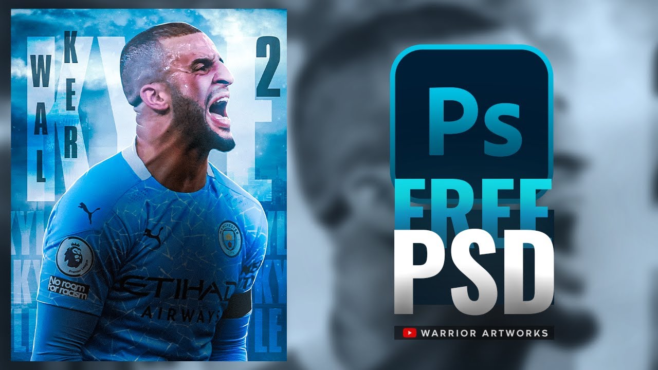 💎 Kyle Walker Poster | Photoshop Toturial | Photo Manipulation | FREE ...