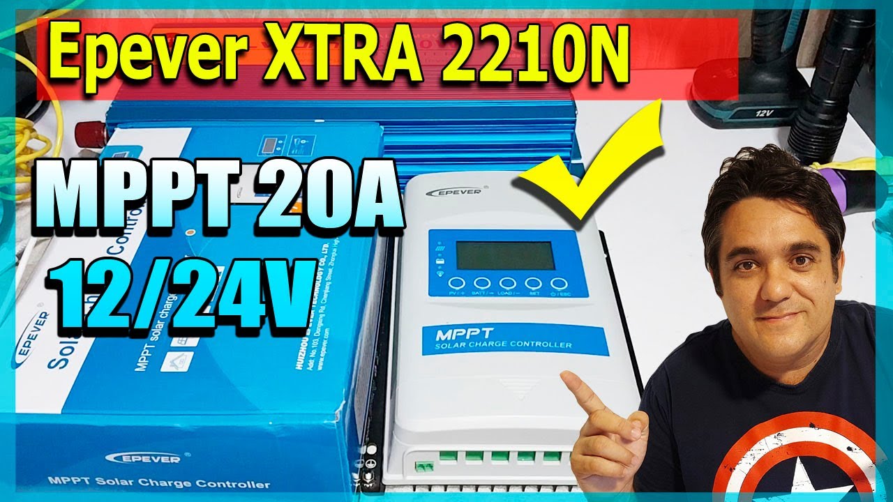 Review Análise Controlador de Carga MPPT 20A 12/24V - Epever XTRA 2210N ...