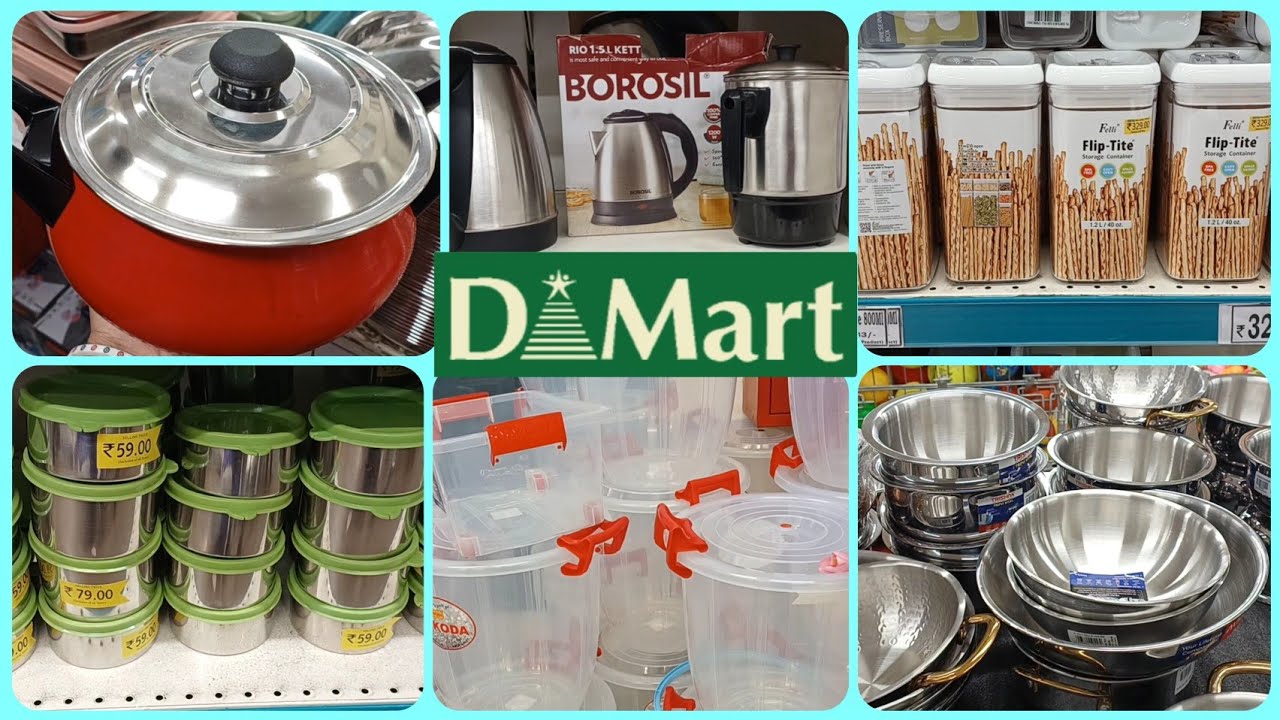 😍D MART latest kitchen products online vailable ||Dmart steel,Non stick ...