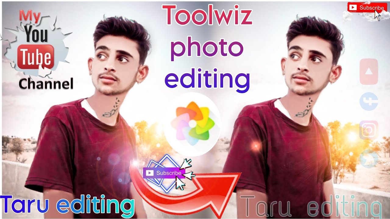 Toolwiz photo editing kas kar! Hair smooth editing !!फोटो सम्पादक कैसे ...