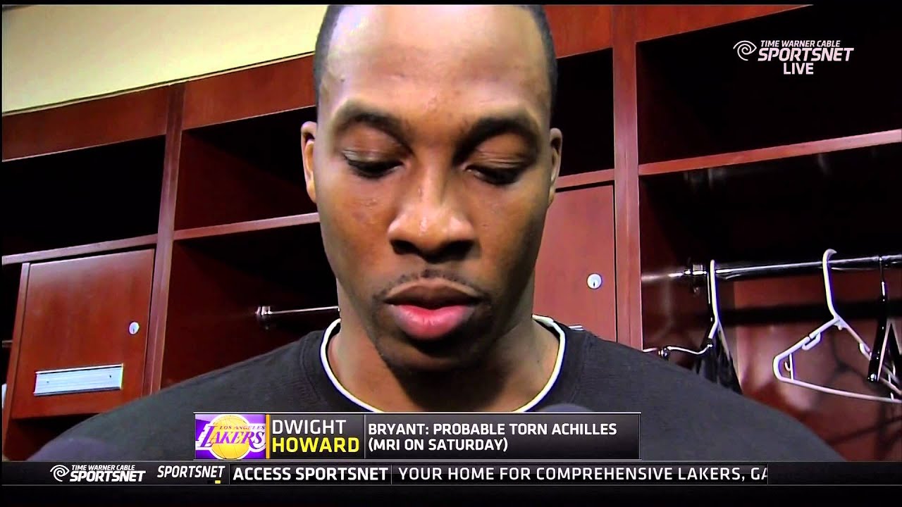 04 12 2013 Warriors vs Lakers Dwight Howard Postgame Interview - YouTube