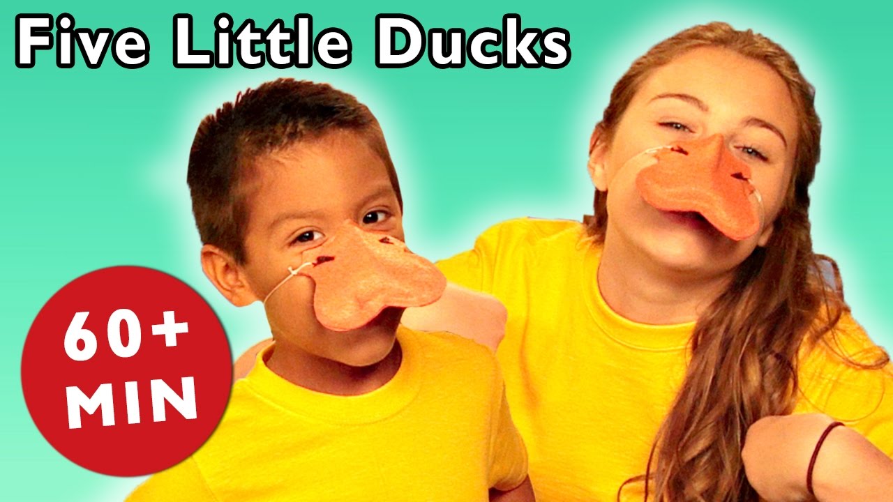 Five Little Ducks and More | Animal Hide and Seek Game | Mother Goose ...