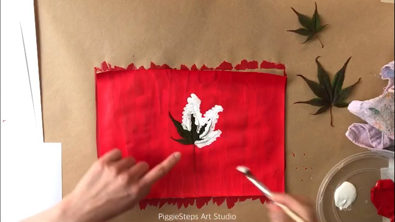 Canada Day Art for Children - FIRST of JULY - Paint a CANADIAN FLAG ...