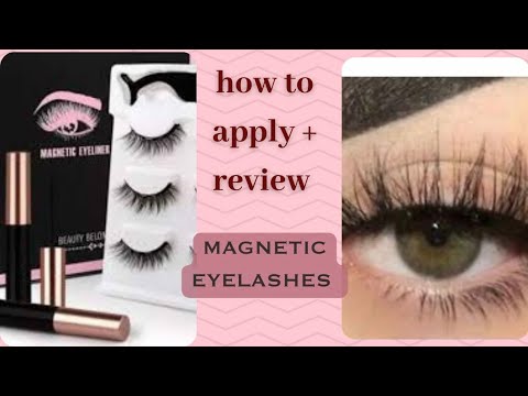 How to apply magnetic eyelashes for beginner| how to apply magnetic ...