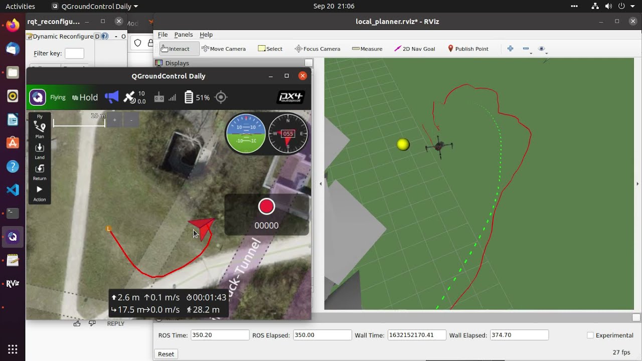 Obstacle Avoidance Drone using ROS Local Planner - YouTube