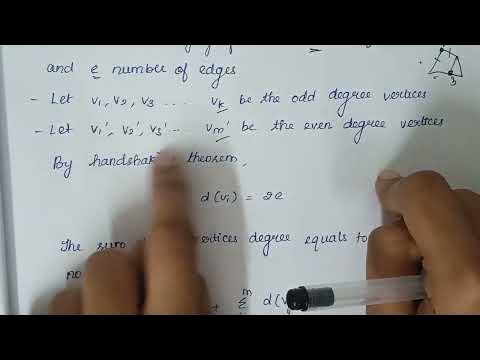 The number of vertices of odd degree in a graph is always even | Anna University - YouTube