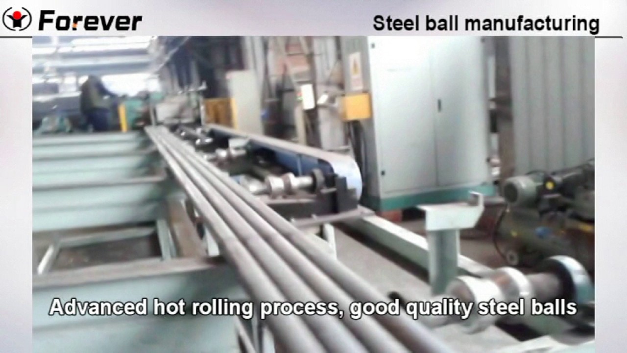 Steel ball manufacturing - YouTube