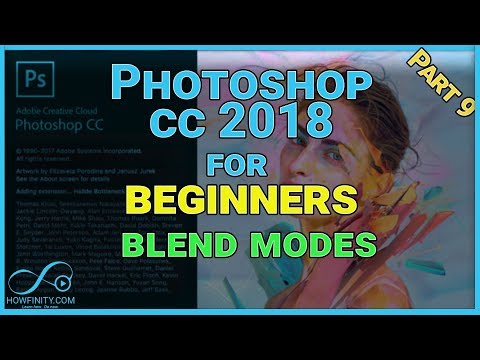 How to Use Photoshop CC 2018-Part9-Using BLEND MODES