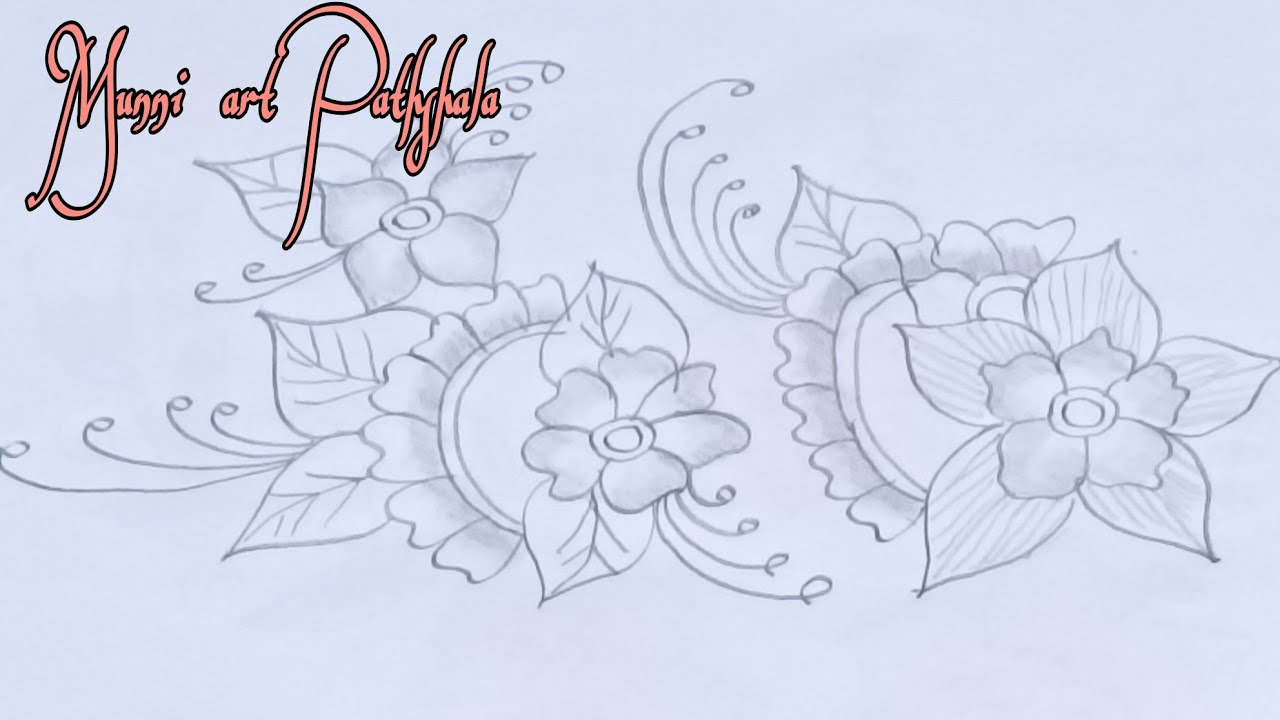 how to draw very beautiful flower #art #drawing - YouTube