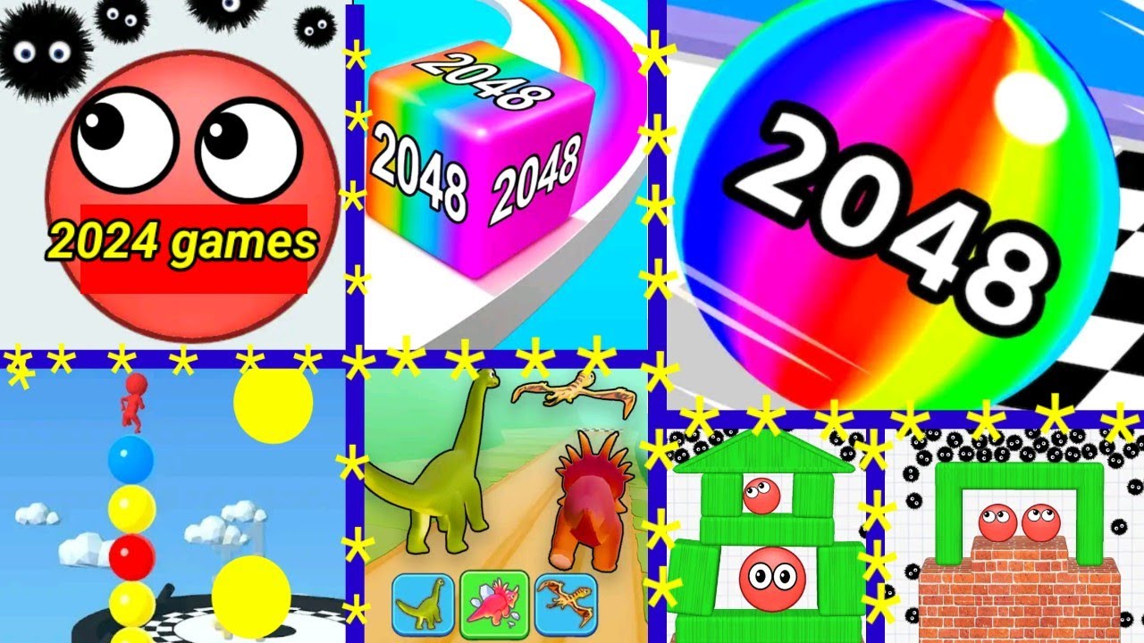 Jelly run 2048, dino shifting, chain cube 2048, stack rider, juice run, hide ball - YouTube