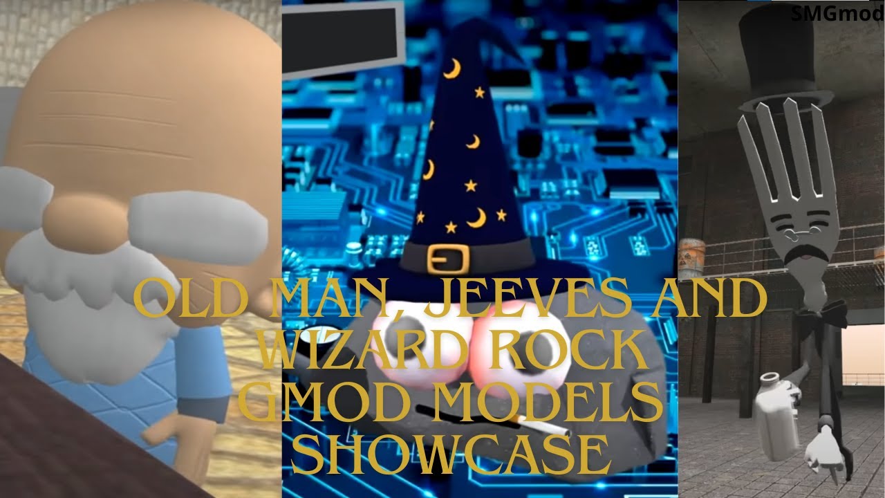Old SMG4 Characters (Old Man, Wizard Rock and Jeeves) Gmod Models ...