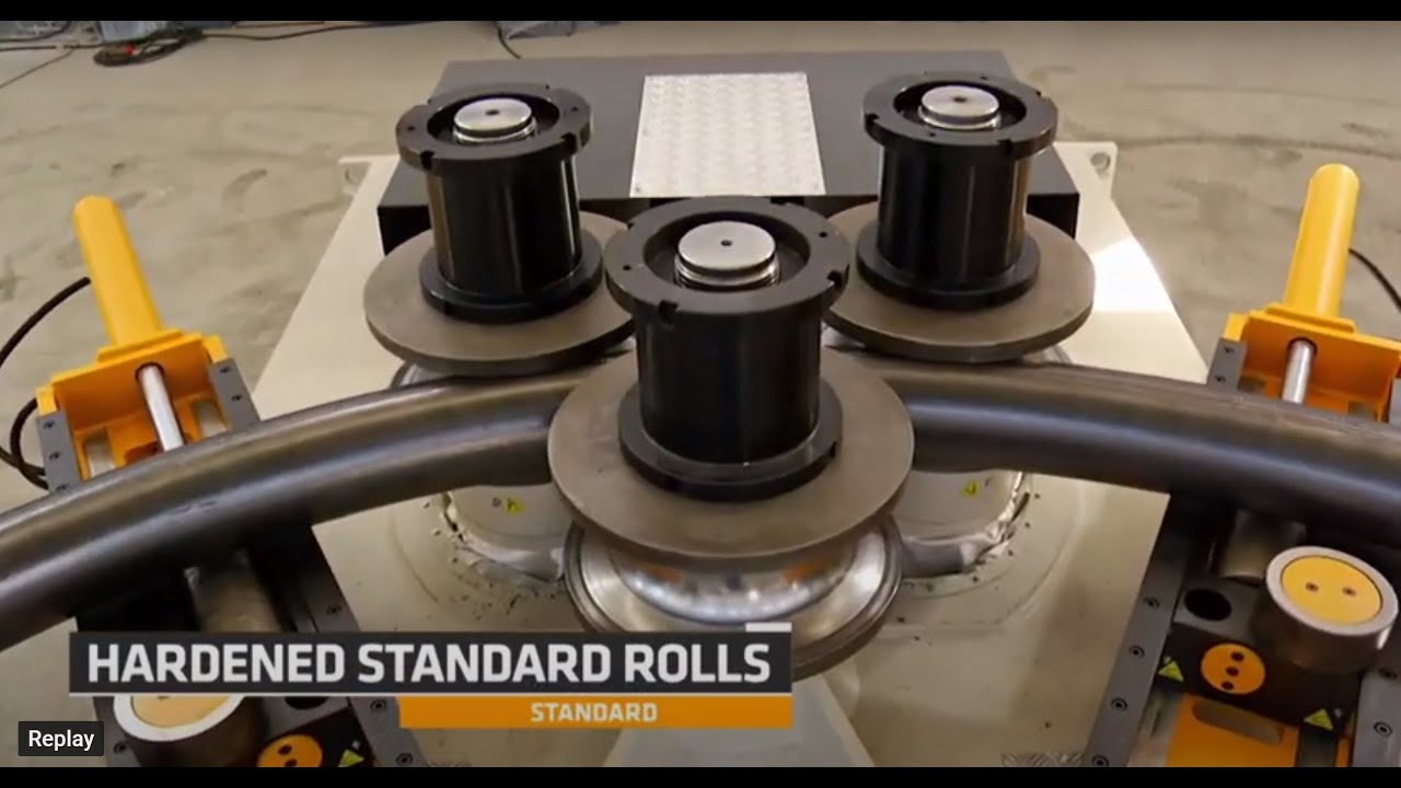 HPK 160 Hydraulic ring roller - YouTube