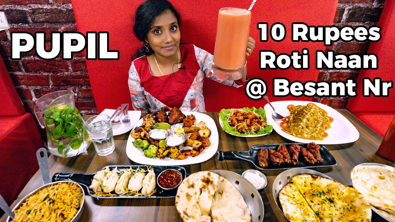Rs 10/- Roti Naan at Besant Nagar I Tastee with Kiruthiga - YouTube
