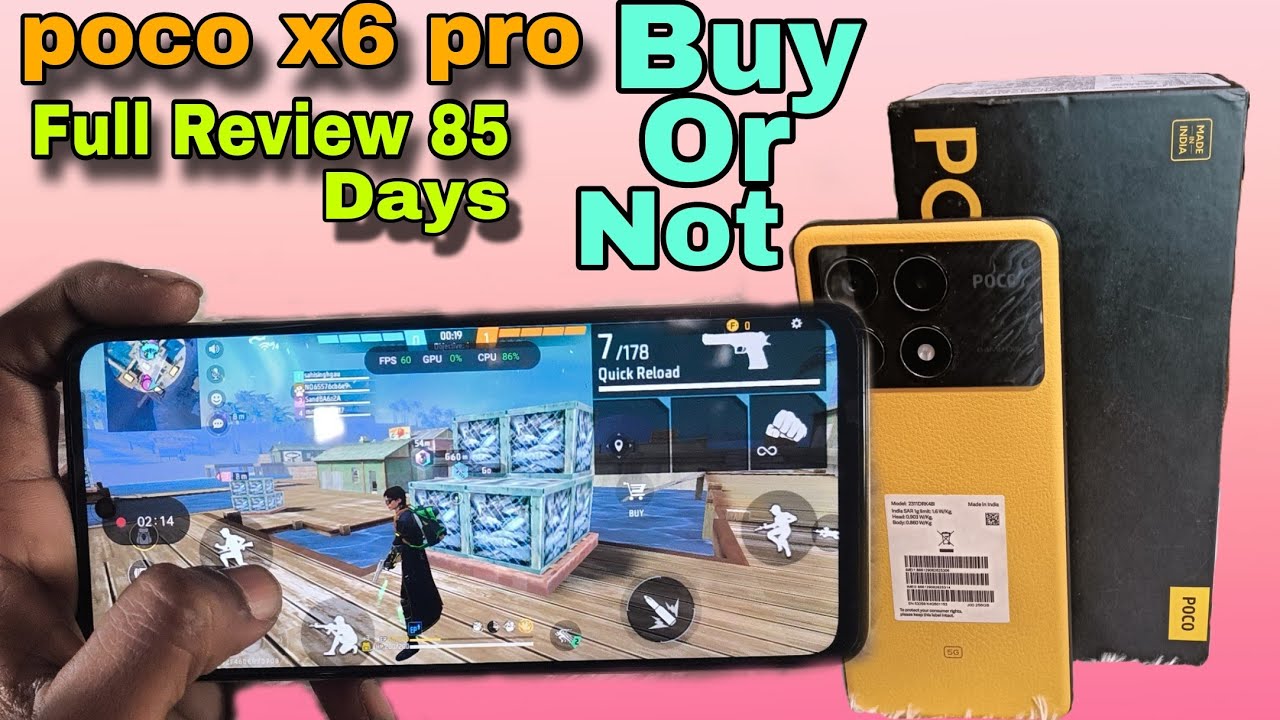 86 Days Full Review! Poco X6 Pro Buy Or Not | Testing Free Fire & Call ...