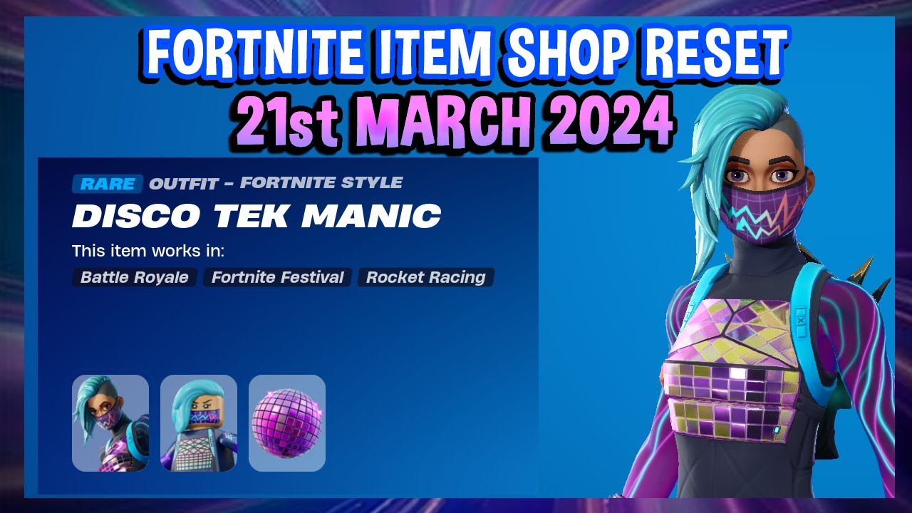 *NEW* DISCO TEK MANIC & JAM TRACKS! (Fortnite Item Shop Reset 21st ...