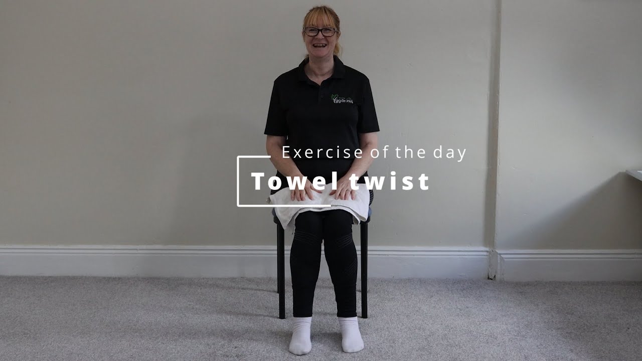 Home Exercise: Towel Twist - YouTube
