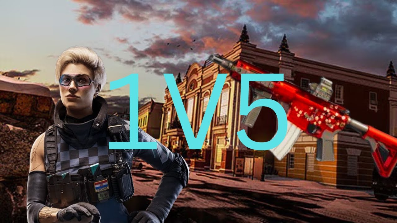 I nearly clutch 1V5 in rainbow six siege!!! - YouTube