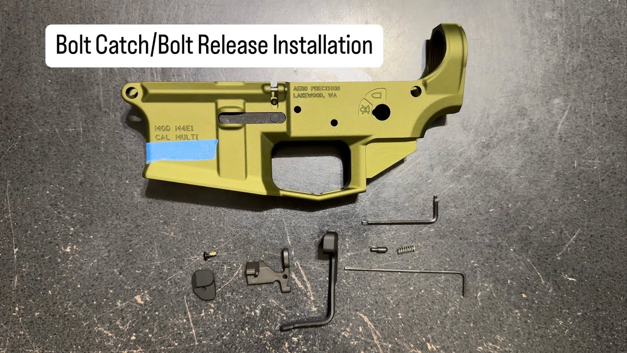 How To Install Bolt Catch/Bolt Release On Your AR15 Lower Receiver ...