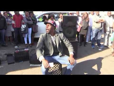 Malume performing live in East London JUST LAUGH