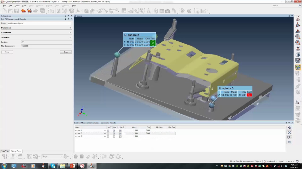 5. การใช้คำสั่ง Alignment ตัวใหม่ ที่ชื่อว่า Best-Fit Measurement ...