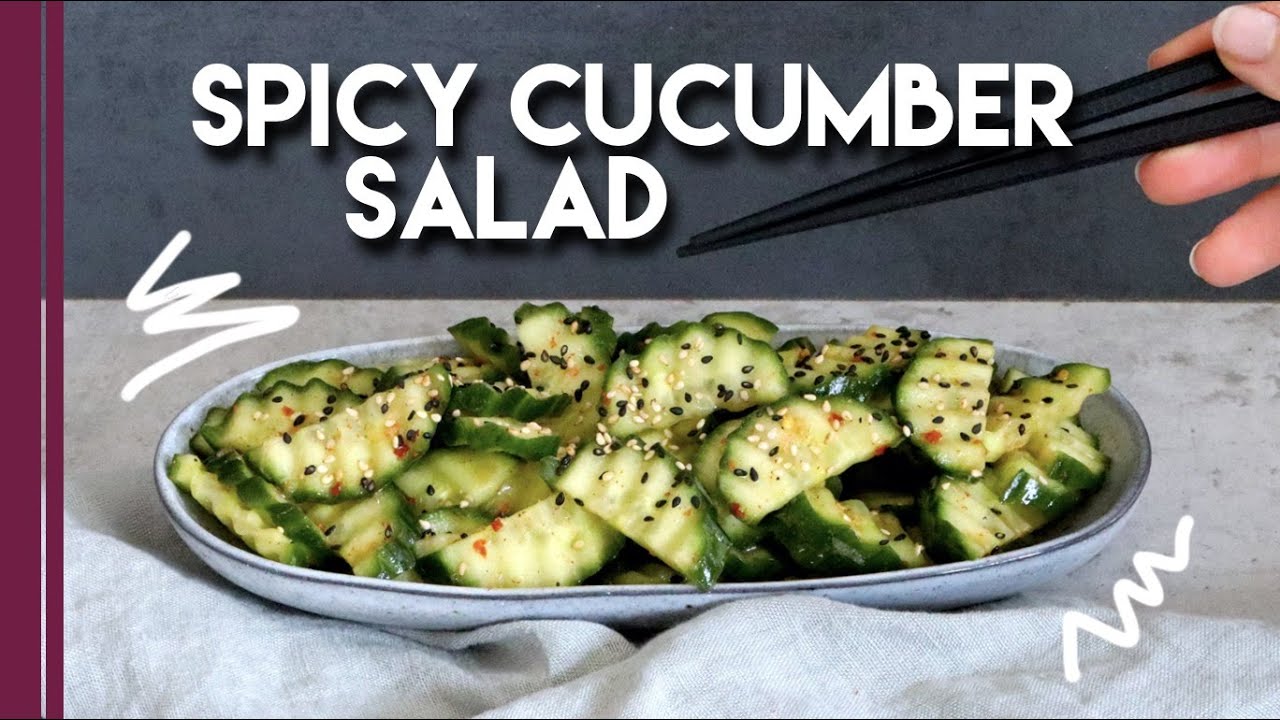 Spicy Cucumber side dish | Asian style - YouTube
