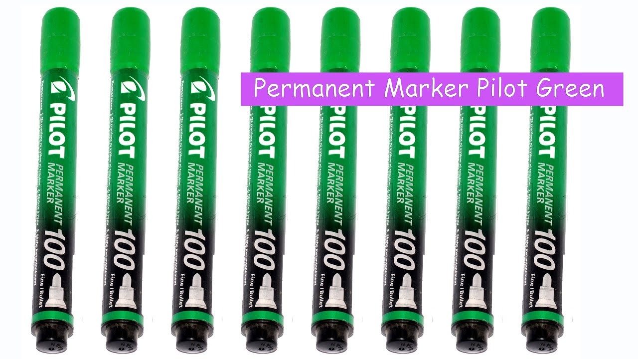 Permanent Marker Green Pilot - YouTube