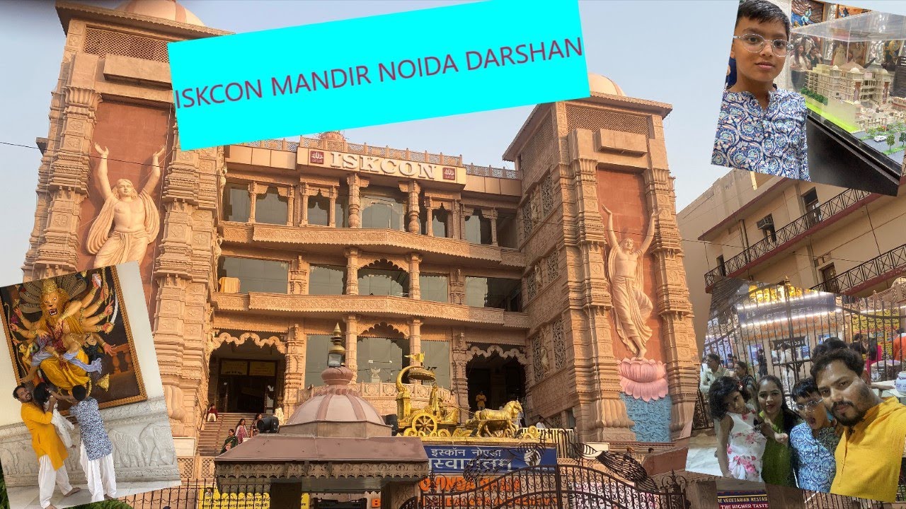 ISKCON Mandir noida vlog | ISKCON Temple Noida vlog | beautiful temple ...