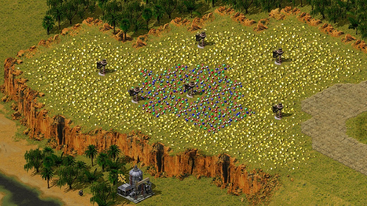 Yuri's Revenge (Red Alert 2) - Good Defend Map 1 Vs 7 (Extra Hard ...