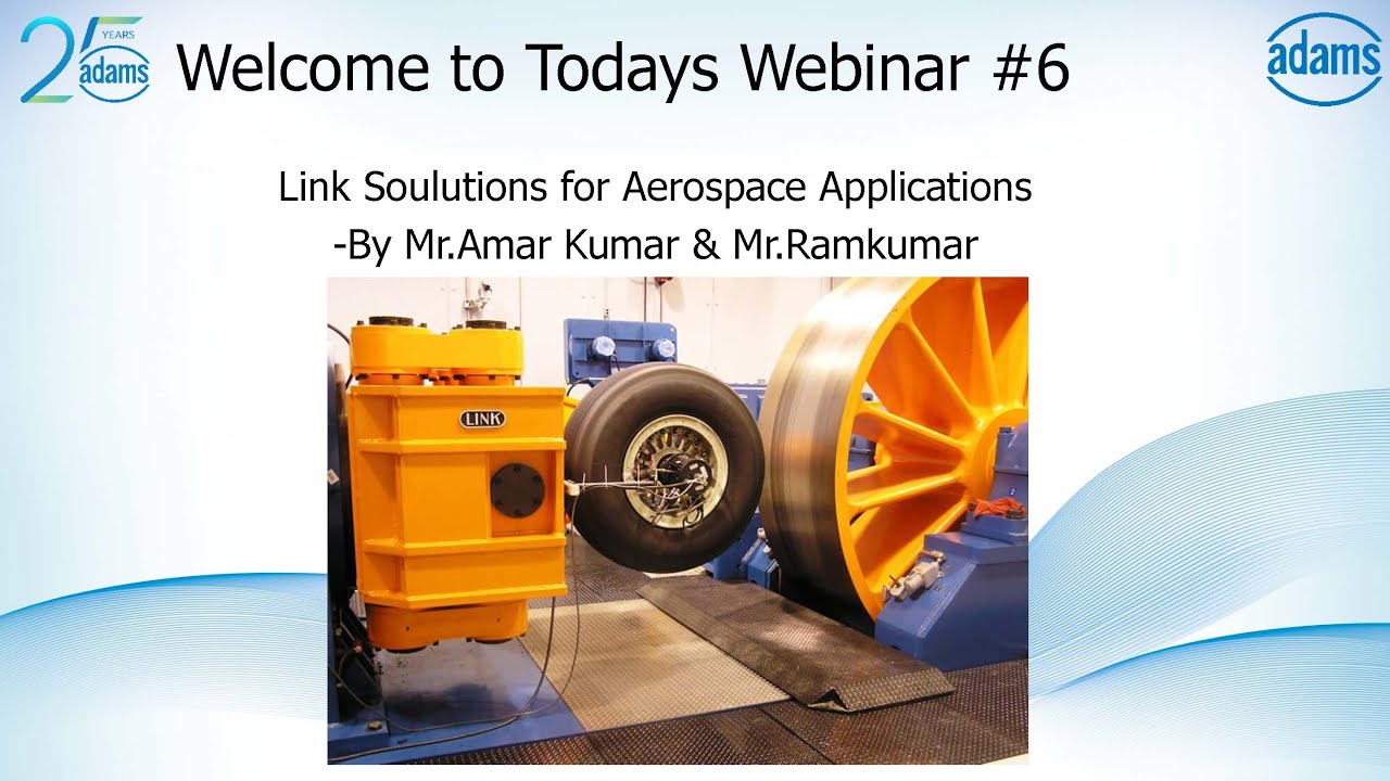 Adams Webinar # 6: Link Solutions for Aerospace Applications - YouTube