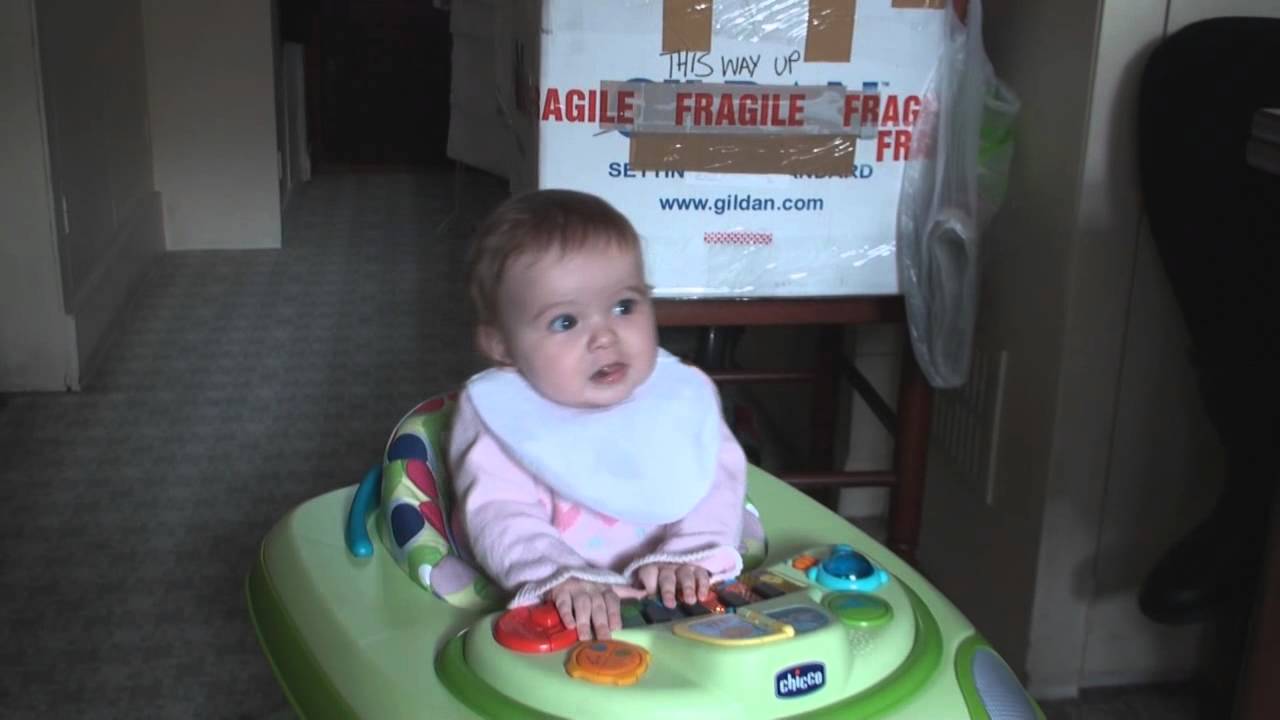 Evie Pops In Her Walker 9-10-12 - YouTube