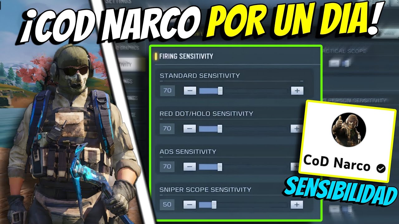 ⚠️ 24 HORAS JUGANDO con LA SENSIBILIDAD de COD NARCO en COD MOBILE BR ...