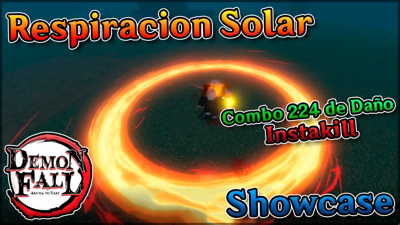 Demon Fall Respiracion Solar Showcase Roblox - YouTube