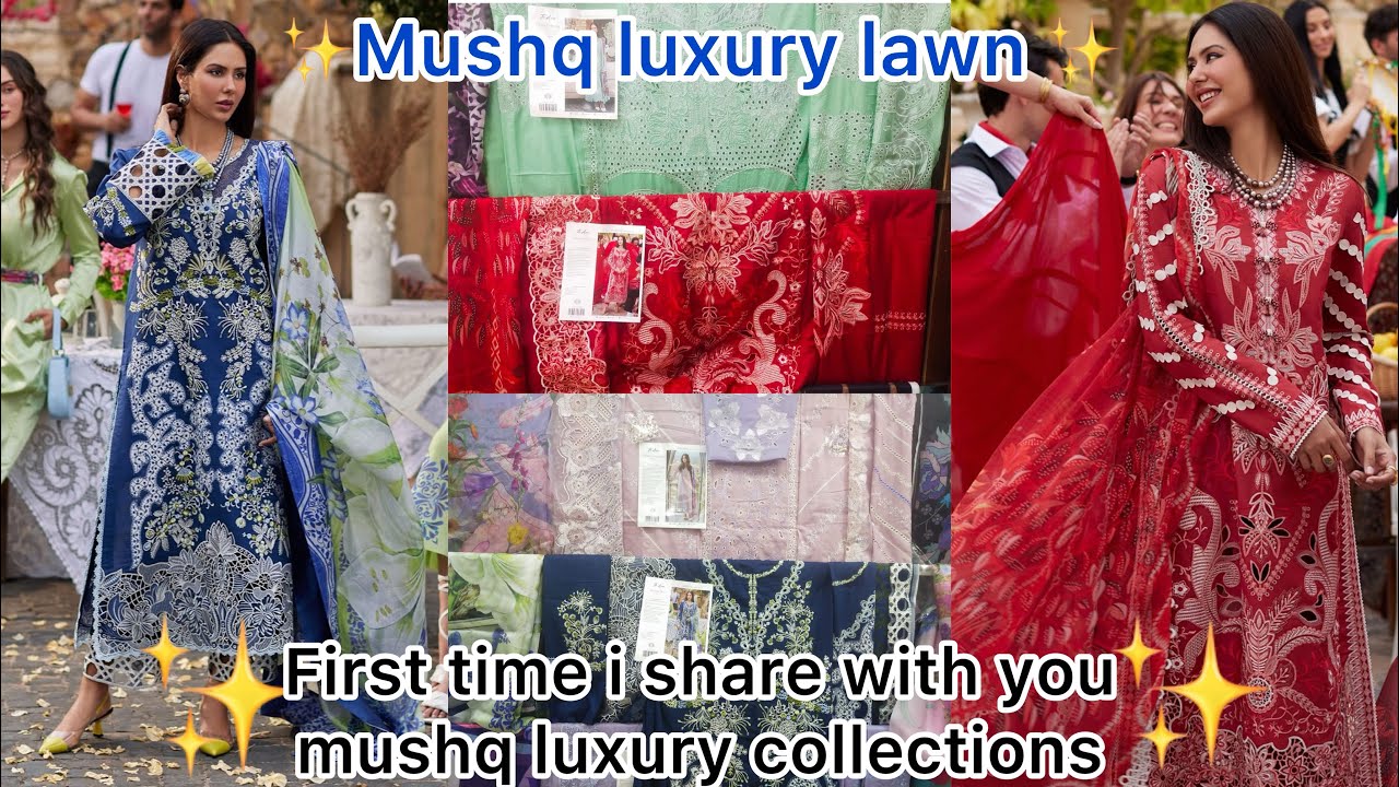 Mushq luxury lawn 2024 |unstitched Eid special collection ...
