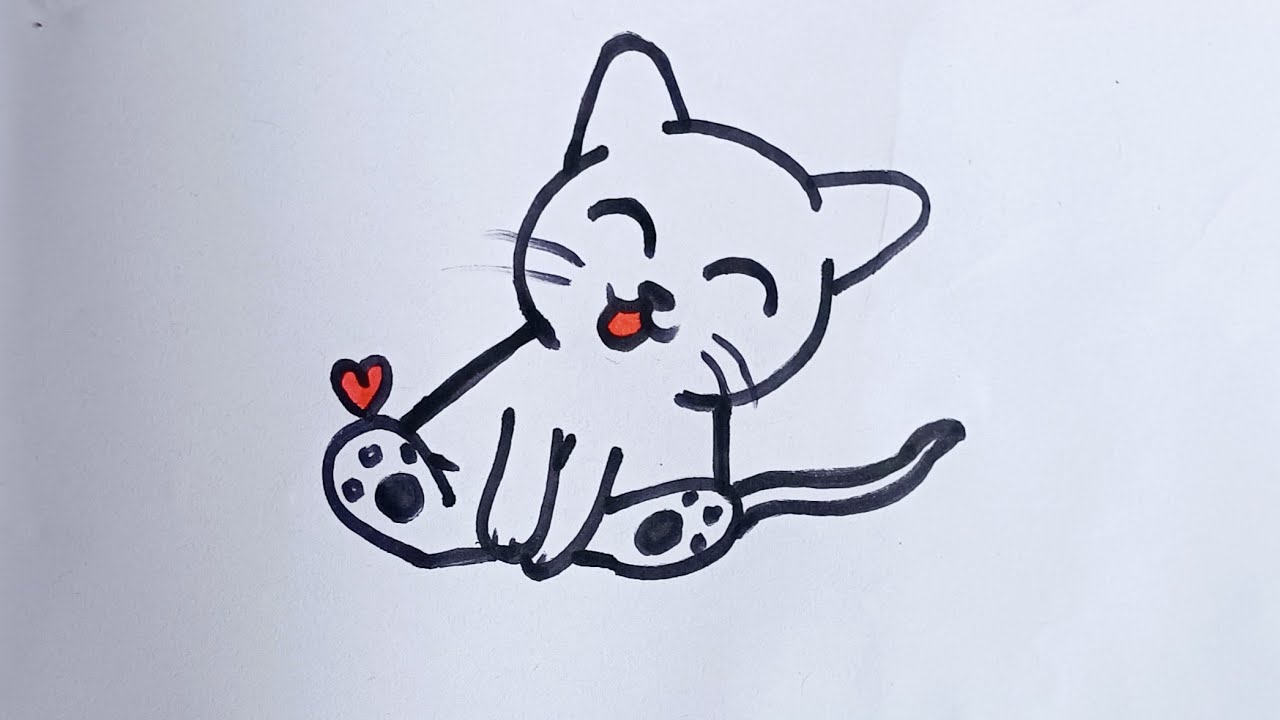 How To Easy Chat Cute Draw Step By Step - YouTube
