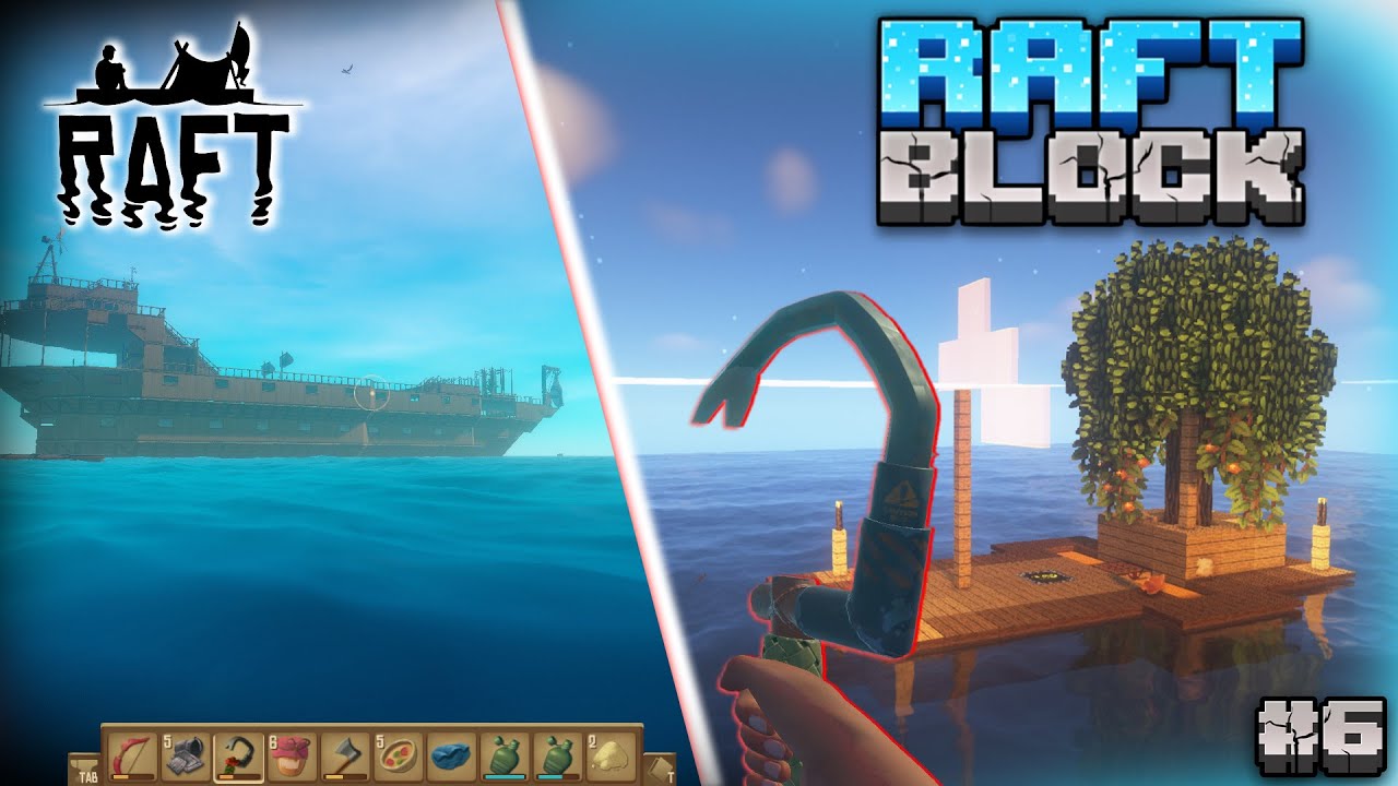 RAFT ХАРДКОР ВЫЖИВАНИЕ НО В МАЙНКРАФТЕ ※ RaftBlock#6 • MinecraftOnly • Майнкрафт в океане с ...