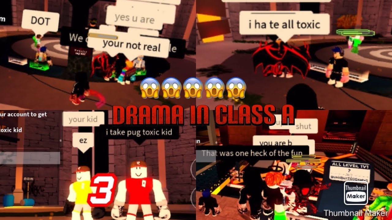DRAMA IN CLASS A| Roblox boxing league - YouTube