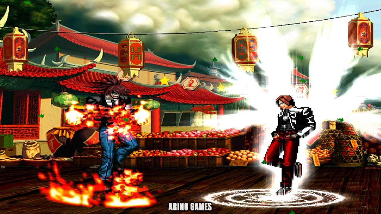 OROCHI KYO VS TITAN! SUPER COMBAT KOF ARINO GAMES! - YouTube