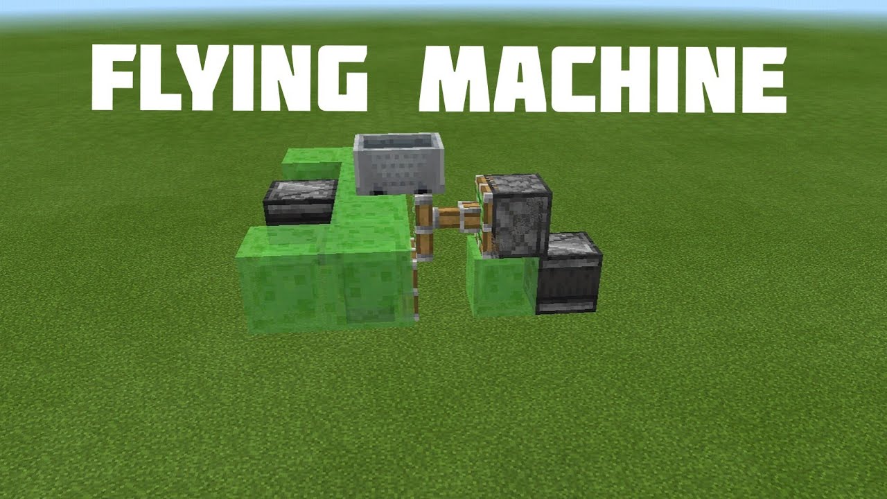 Simple Minecraft PE Flying Machine - YouTube
