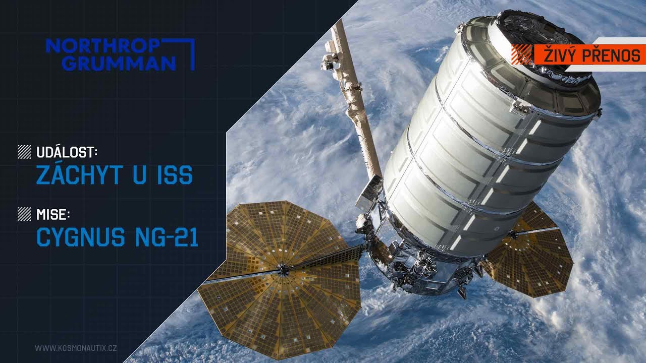 ŽIVĚ: Záchyt u ISS (Cygnus NG-21) - YouTube