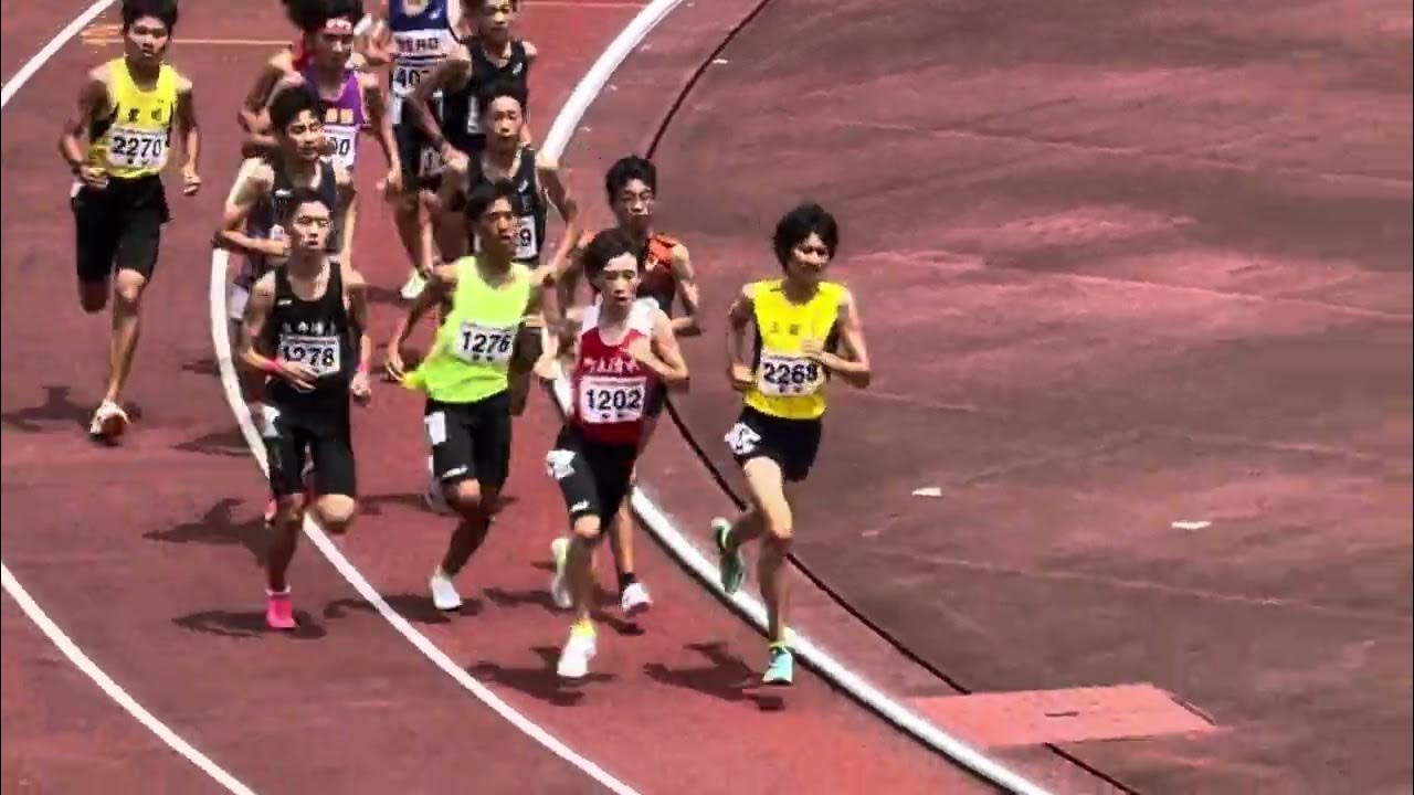 2024年8月7日 東海中学総体 2年男子 1500m 予選 2組 - YouTube