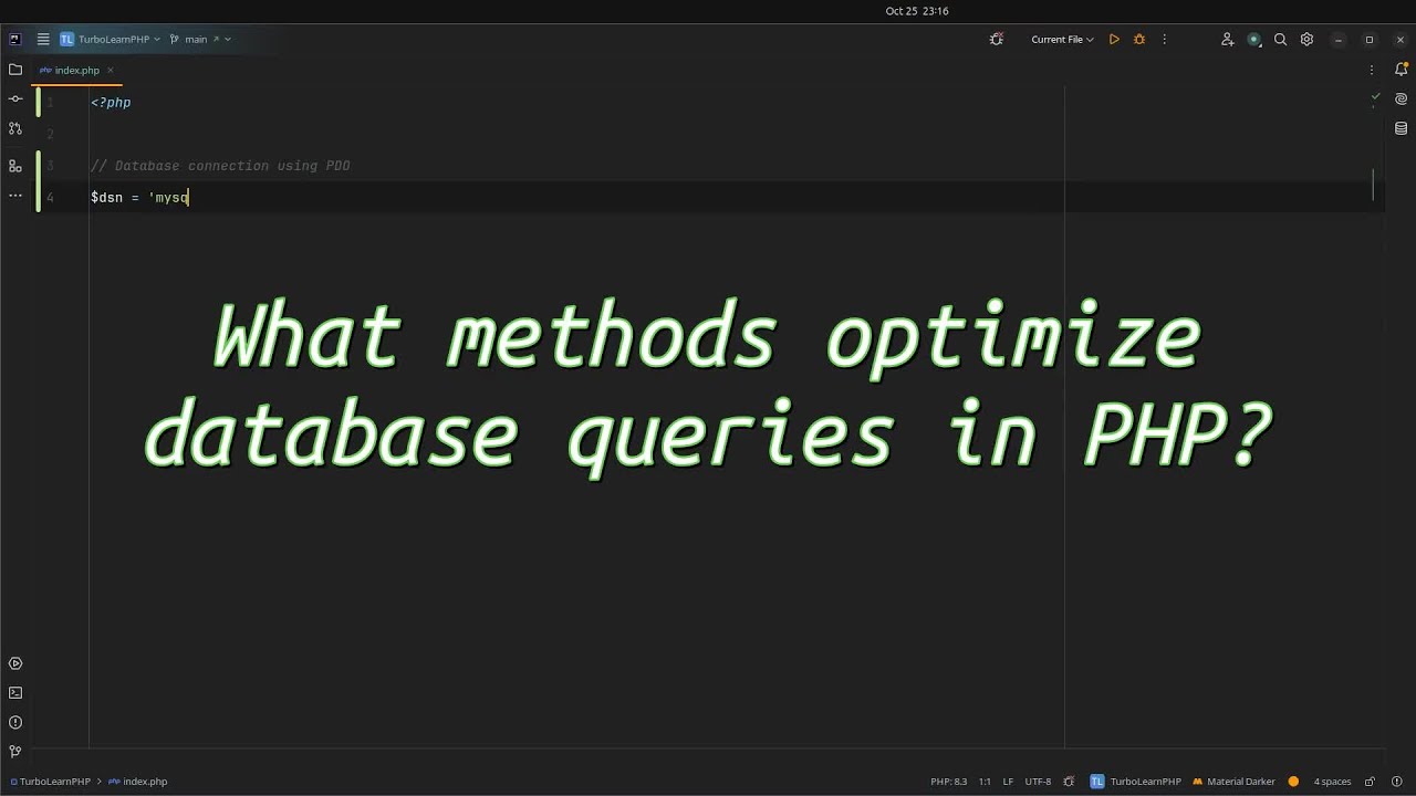 What methods optimize database queries in PHP? Boost Your #php Database Queries with These ...