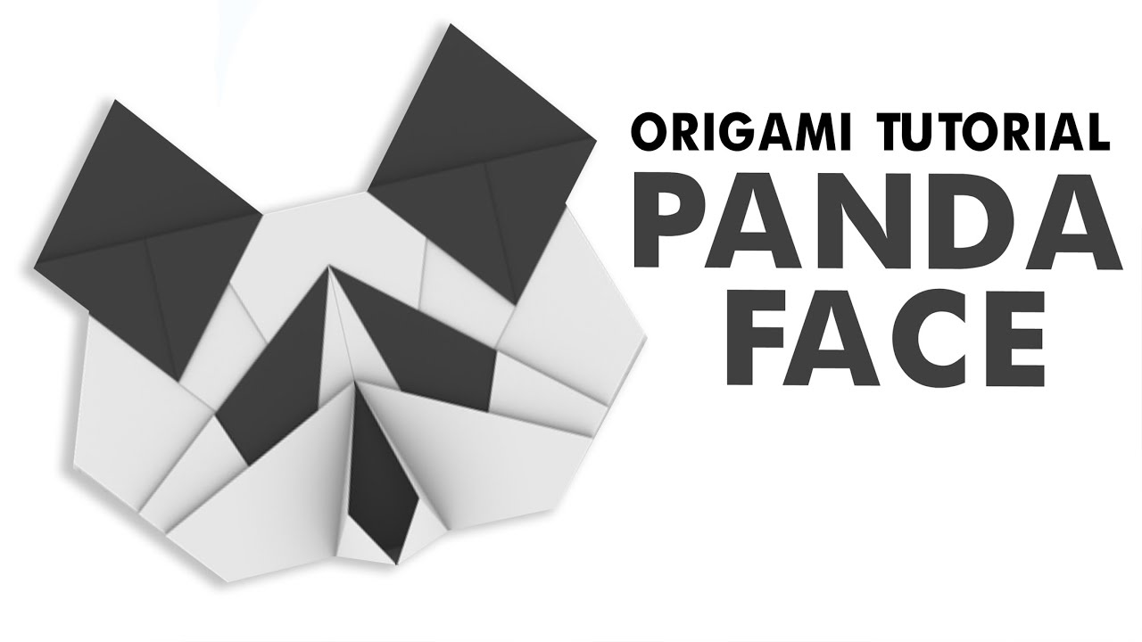 How to make a Panda Face with paper | Paper Pand Face | Origami Panda ...