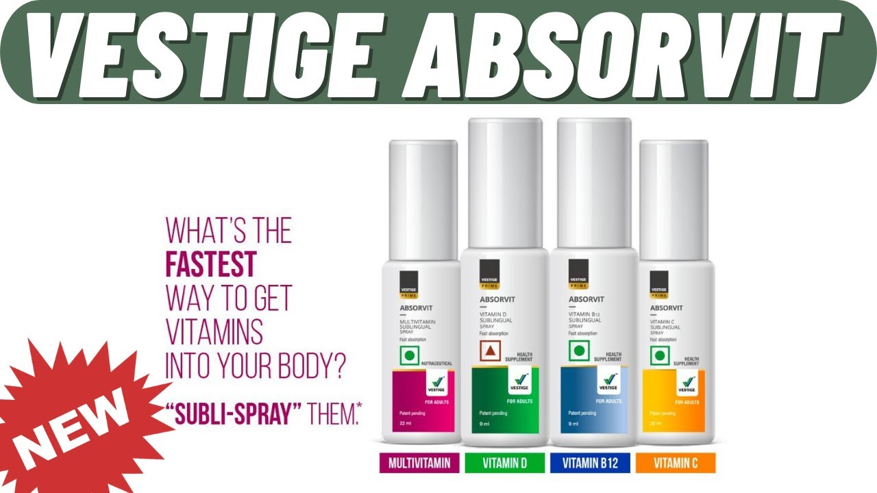 Vestige ABSORVIT Sublingual Spray Tamil | Multi Vitamins, Vitamin C ...